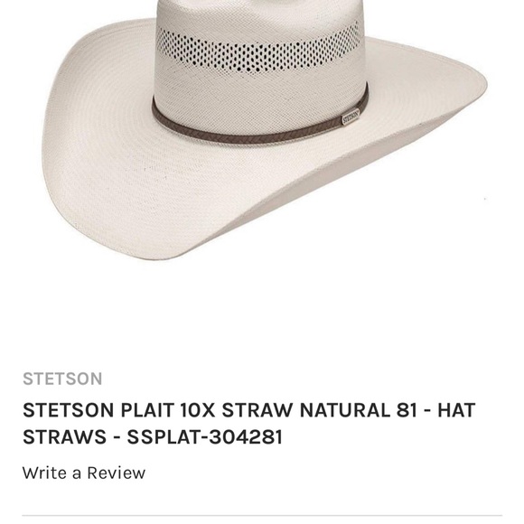 Stetson | Accessories | Stetson X Natural 81 Plait Cowboy Hat | Poshmark